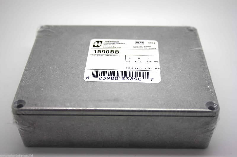 GENUINE HAMMOND 1590BB STOMP BOX DIECAST ENCLOSURE UNFINISHED | Reverb