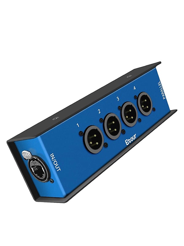 4 Channel 3-Pin XLR Male Adapter-Compact Cat6 Multi Network | Reverb