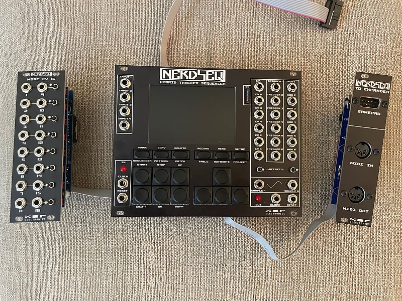 XOR Electronics NerdSeq 2023 - Black + CV16 Expander + MIDI | Reverb