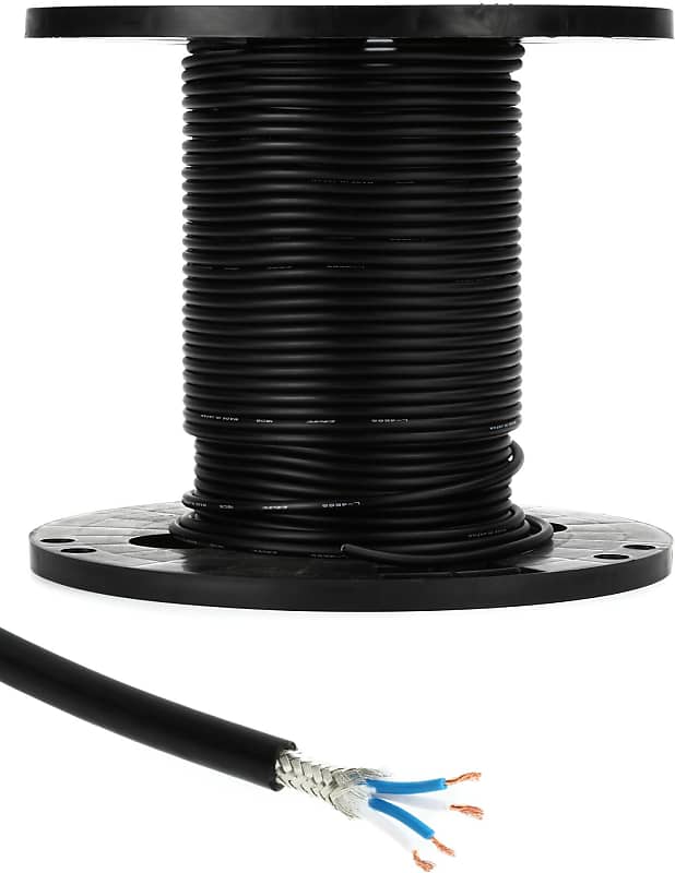 Canare L-4E6S Star Quad Bulk Microphone Cable - Black 150 | Reverb