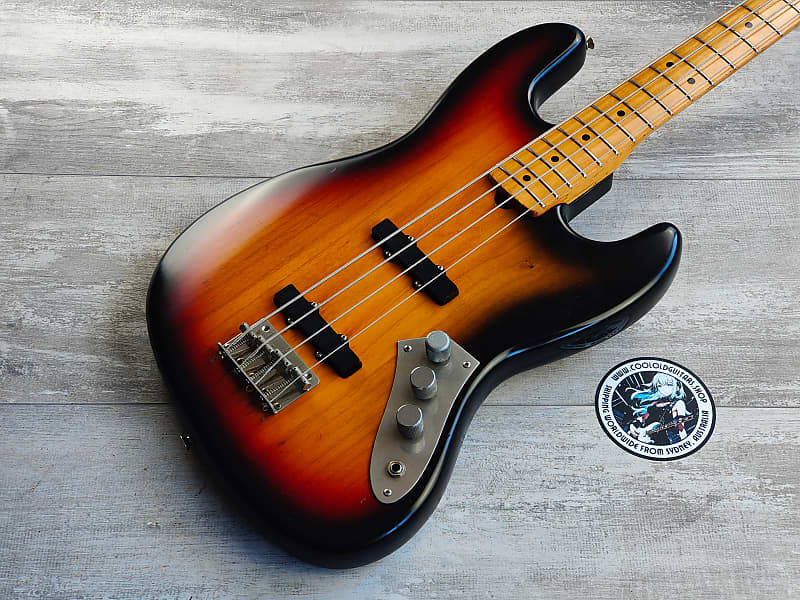 1980 Fernandes Japan Jazz Bass (Sunburst) | Reverb