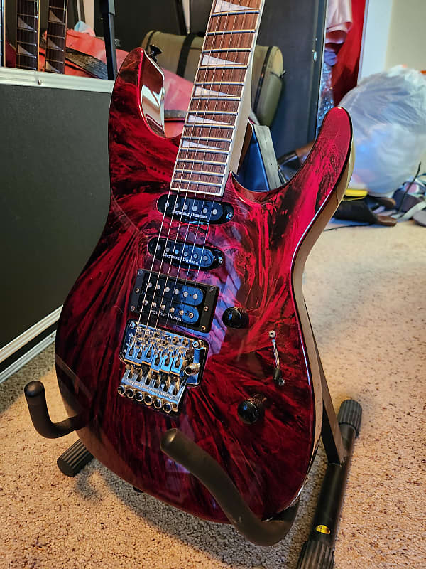 Jackson DK2 2002 - Crimson Swirl | Reverb