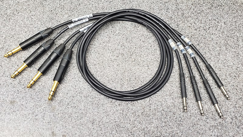 MOGAMI TT (BANTAM) TO 1/4" TRS CABLE SET EXCELLENT CONDITION | Reverb
