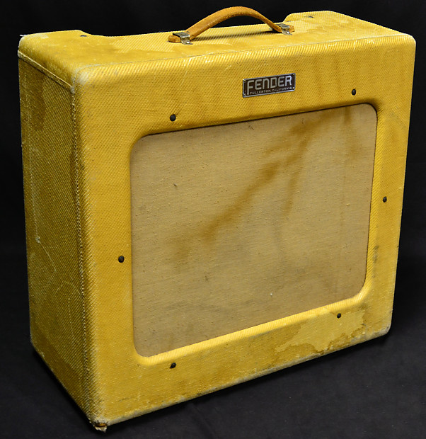Vintage Original 1950 Fender Pro Amp TV Front in Tweed | Reverb