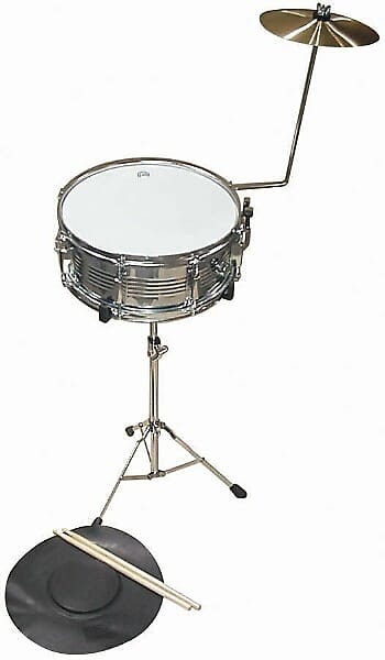 Percussion Plus PSK100 Snare Drum Kit Set with Cymbal, Stand, | Reverb