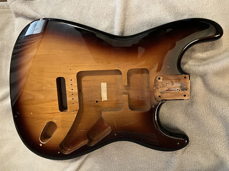 Squier affinity strat body Taiwan 2003 - sunburst | Reverb