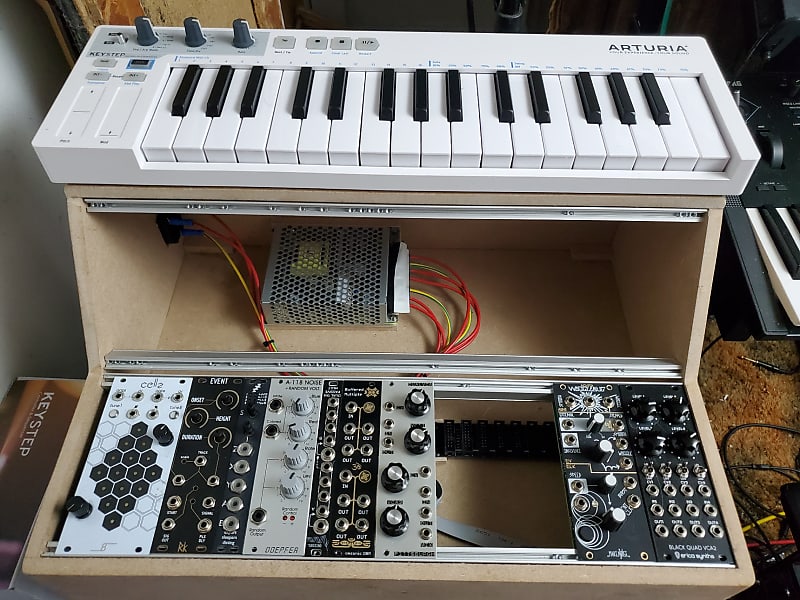 Powered 6u Eurorack Case 88hp X 2 + 6 Eurorack Modules; VCA, | Reverb