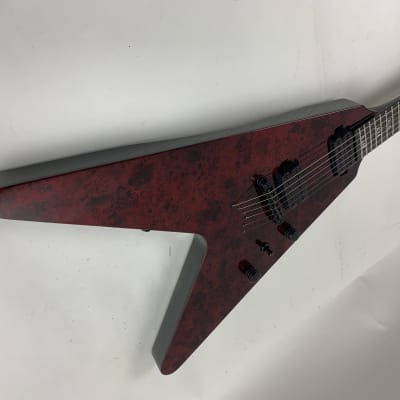 Schecter V-1 Apocalypse Red Reign Electric Guitar Prototype | Reverb