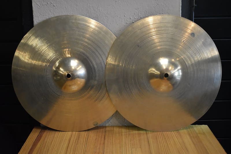 Used Zildjian A 14" Hi Hat Cymbal Pair - 713g/762g | Reverb