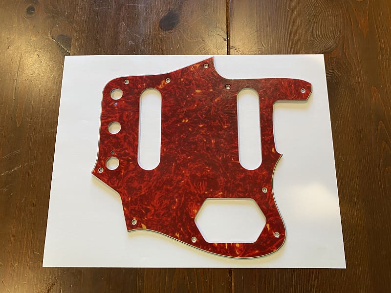 Fender Jaguar JG66 1996 Red Tortoise shell Pickguard | Reverb