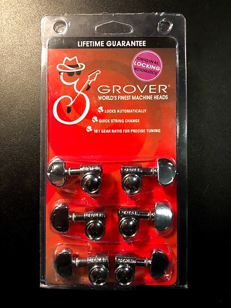 Grover 106C 18:1 Rotomatic Self Locking Machine Heads Chrome | Reverb