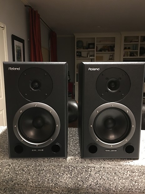 Roland DS-90A 24-Bit Bi-Amp Speakers Digital Powered Studio | Reverb