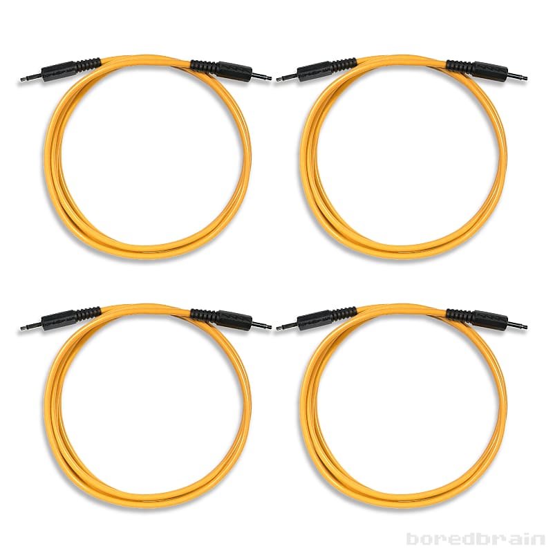 Boredbrain 60-inch 4-Pack Eurorack Modular Patch Cables 3.5mm | Reverb