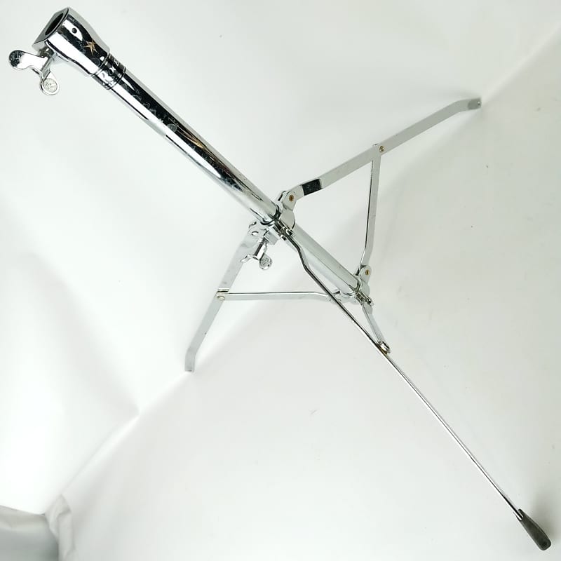 Rogers Tripod Stand Base Chrome Single-Braced 7/8" Tube | Reverb