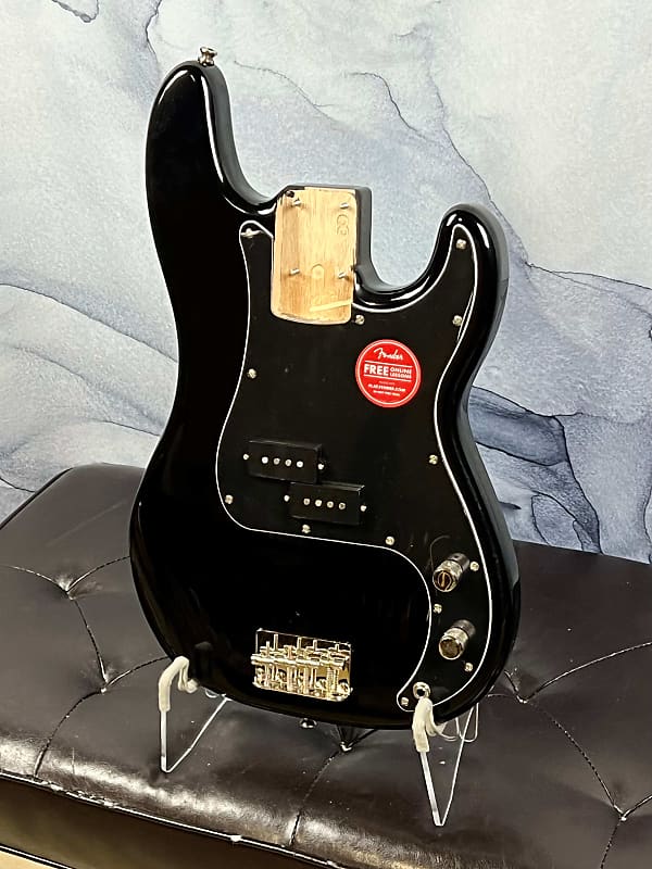 Squier Classic Vibe 70s Precision Bass Loaded Body Black | Reverb