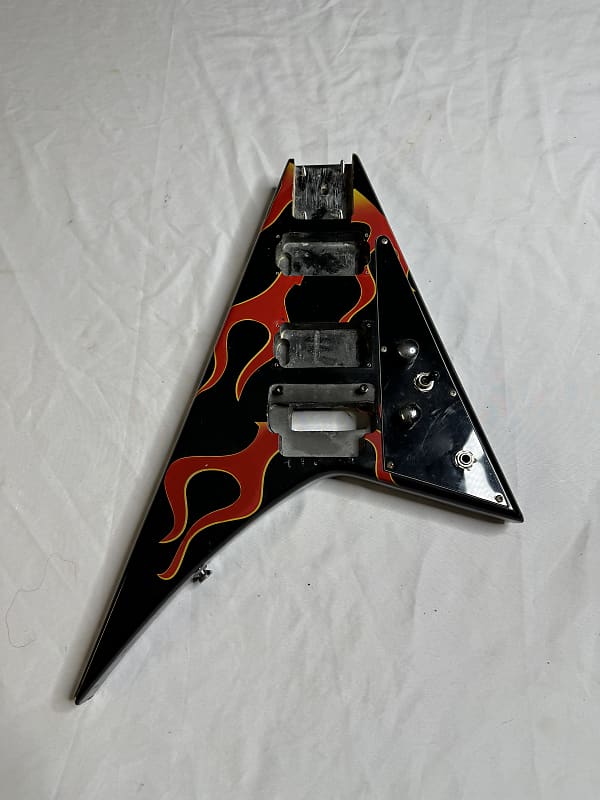 Jackson Rhoads V Electric Guitar Body 2000s - Custom Hot Rod | Reverb
