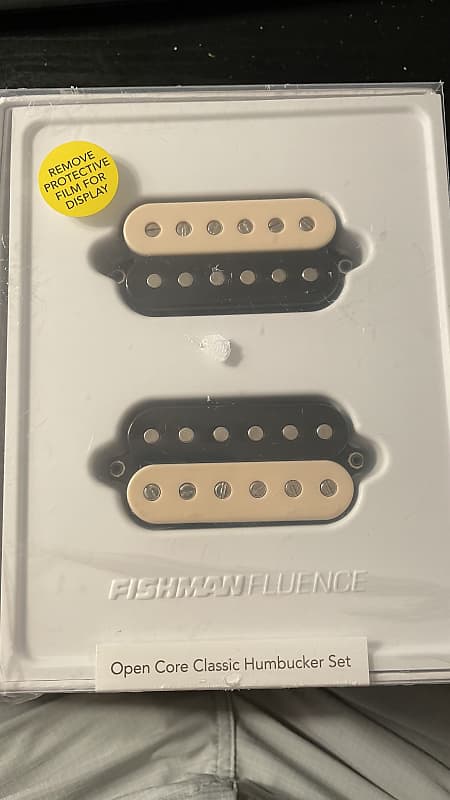 Fishman Fluence Classic Humbucker Open Core Set Zebra | Reverb