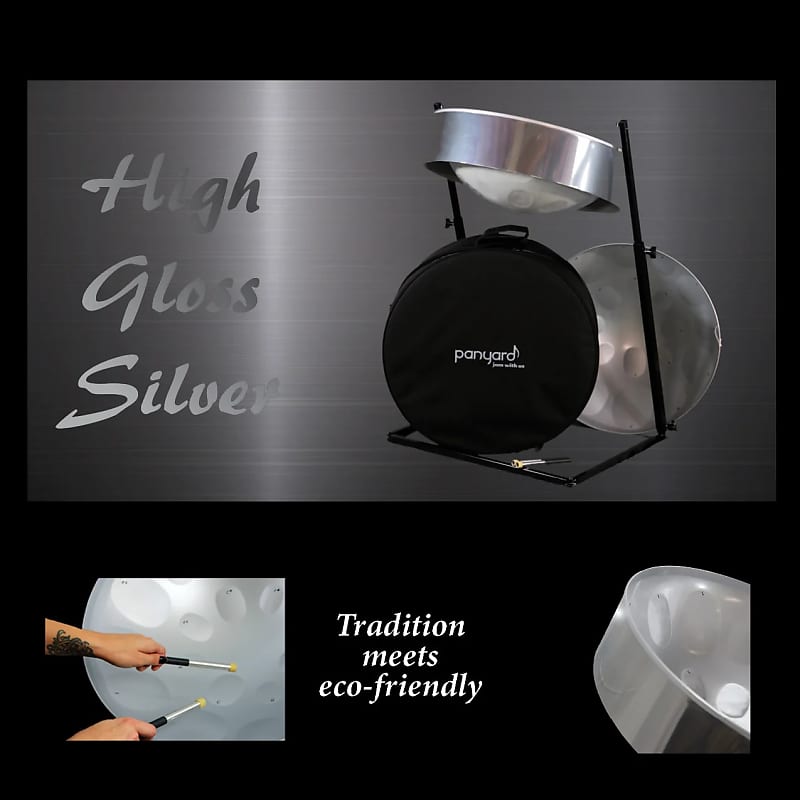 Panyard C-20 Lead Steel Pan - Pan, Mallets, and Stand - High | Reverb