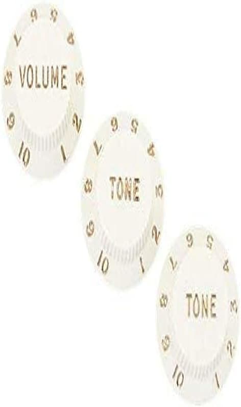 Stratocaster Parchment Knobs - Volume, Tone, Tone (Set of 3) | Reverb