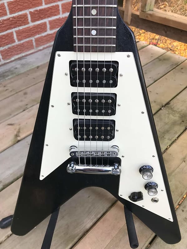 2007 Gibson Flying V 3-Pickup Faded Black with Original | Reverb