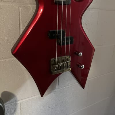 BC Rich NJ Series Warlock Bass 1980s - Red | Reverb