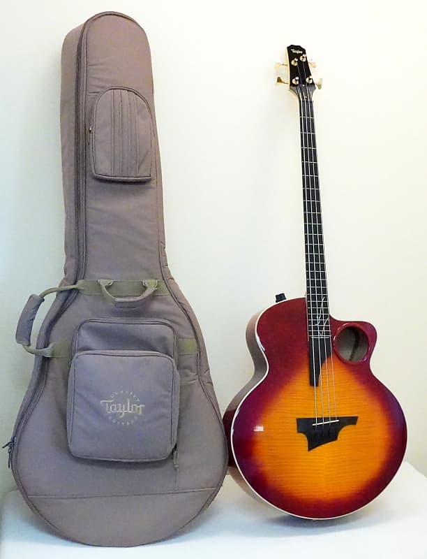 2001 Taylor AB-4 Acoustic/Electric Bass Guitar with Gig Bag | Reverb