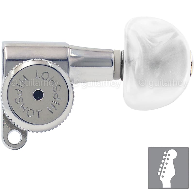 NEW Hipshot 6-in-Line LOCKING Tuners STAGGERED Set keys Half | Reverb