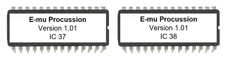 E-mu Procussion - Version 1.01 Firmware Update OS Rom Eprom | Reverb