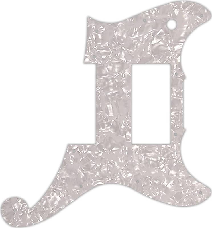 WD Custom Pickguard For D'Angelico Deluxe Brighton #28 White | Reverb