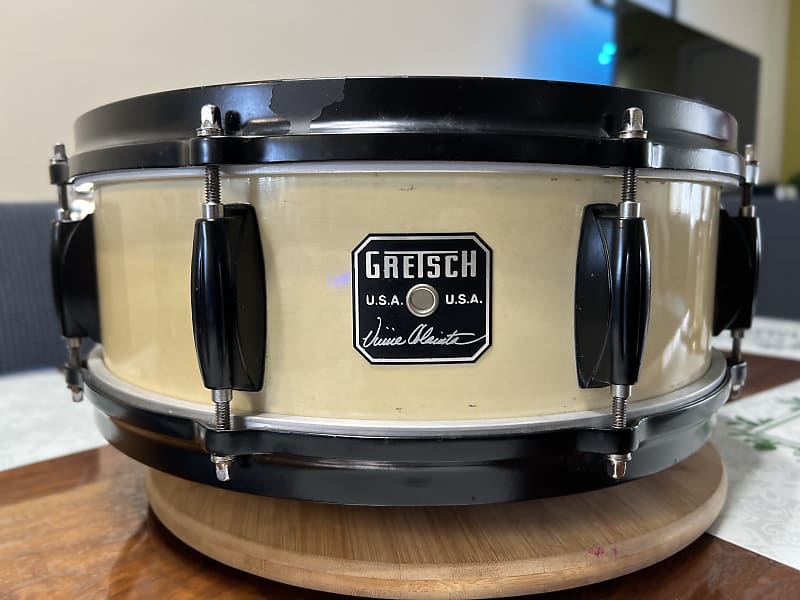 Gretsch Vinnie Colaiuta Signature 14" x 5" White Wash 2005 | Reverb