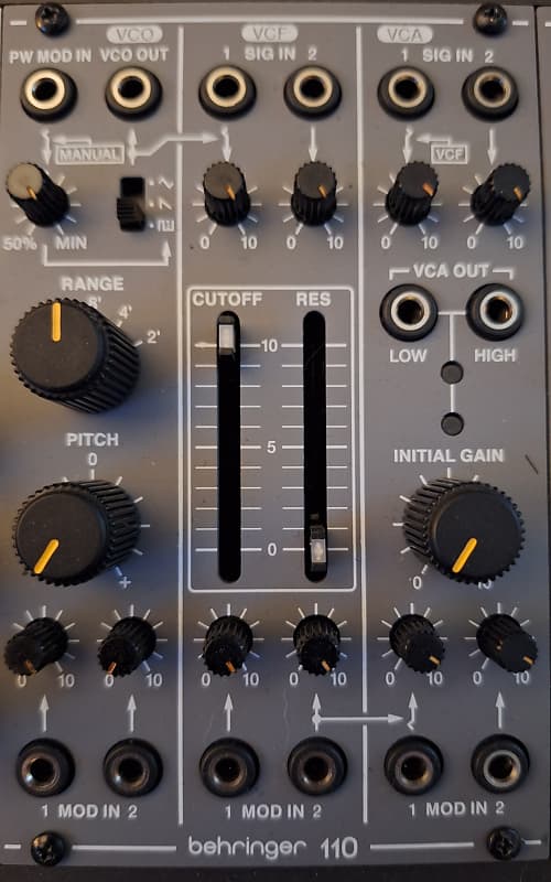 Behringer 110 Dual VCO VCF VCA Module - Gray | Reverb