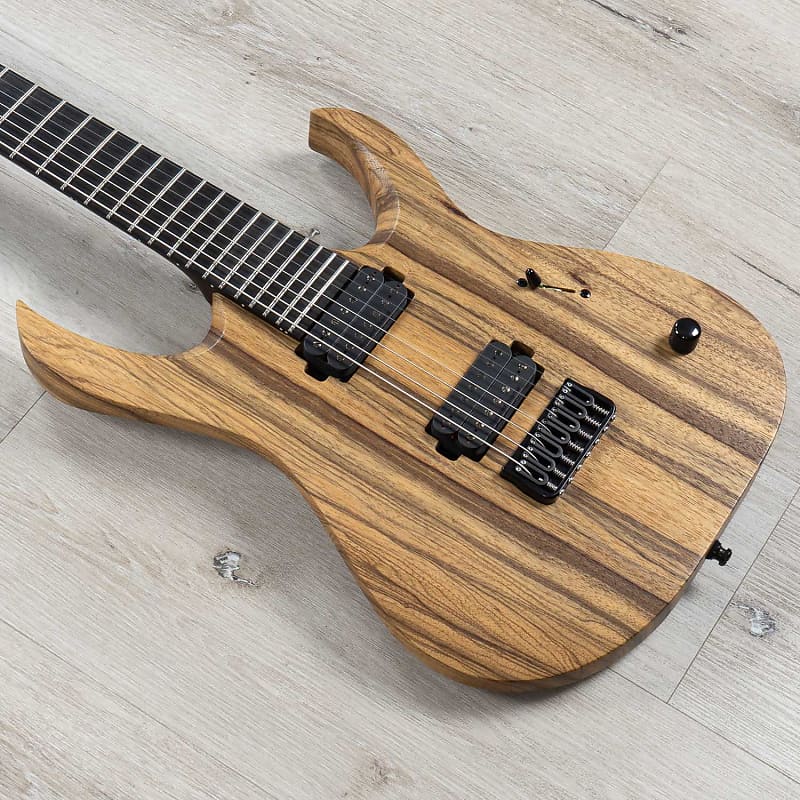 Mayones Duvell BL 7 Guitar, 7-String, Ebony Fretboard, Black | Reverb