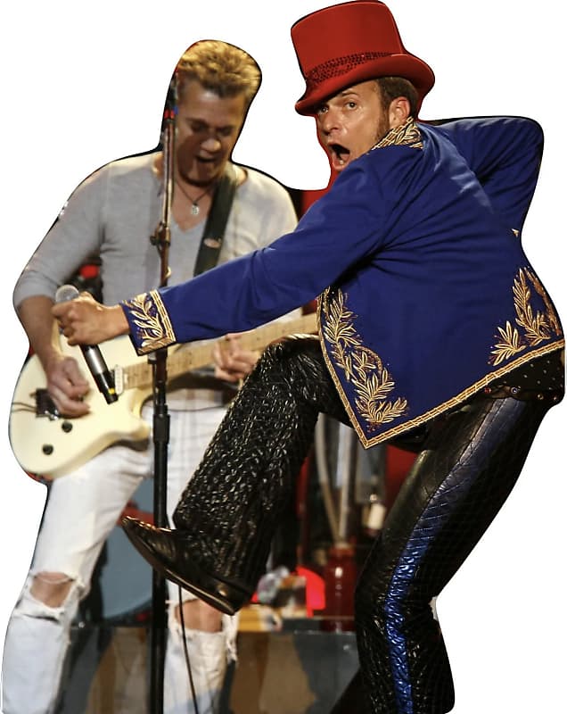 Eddie Van Halen & David Lee Roth-Red Top Hat- 57" Tall | Reverb