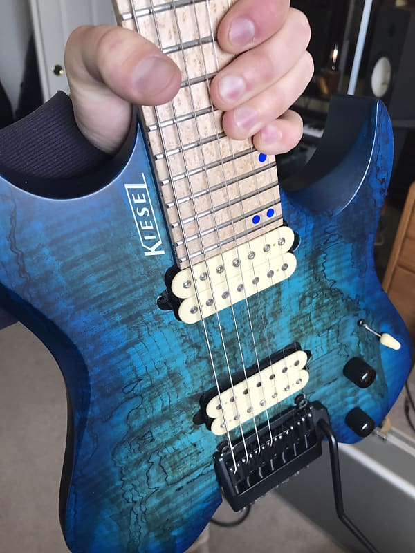 Kiesel Vader V7X 2017 Spalted Maple Aquaburst | Reverb