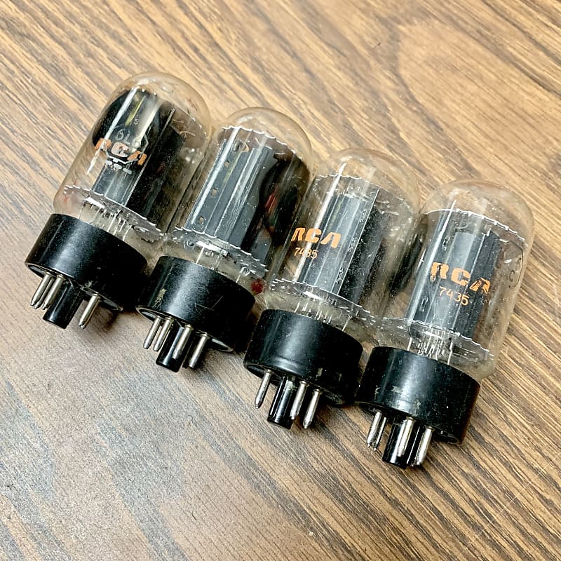 RCA 6L6gc matched quad c 1960’s Black plate original | Reverb Canada