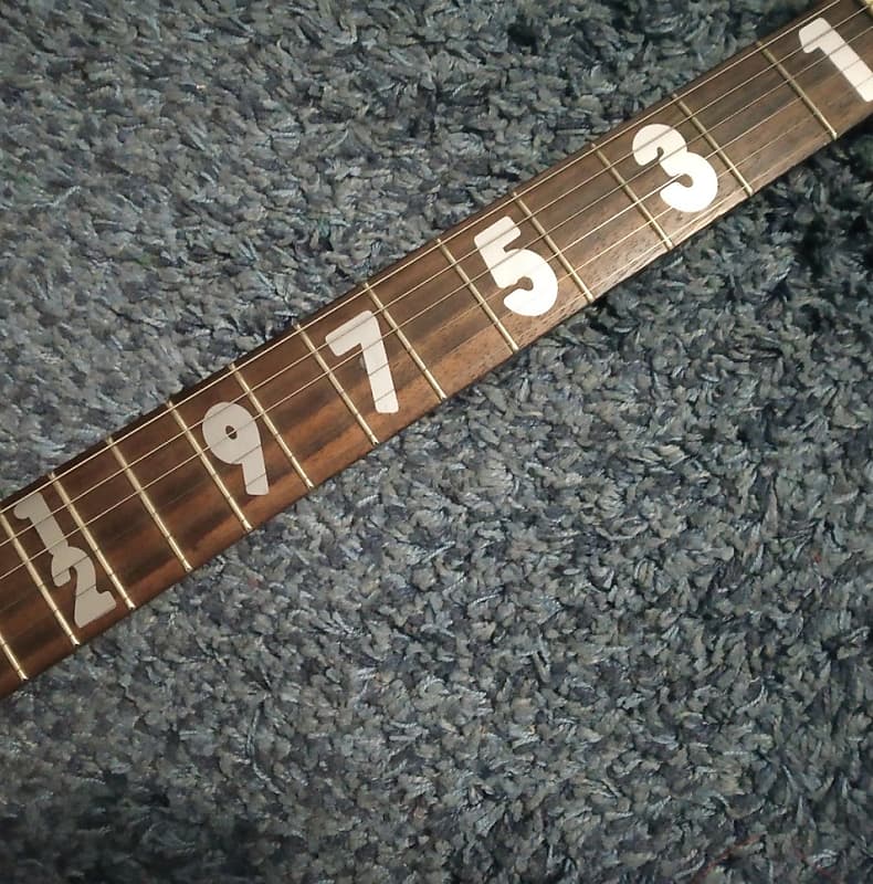 Numbers Jason B Silver Stickers Inlay Fret Markers Stickers | Reverb