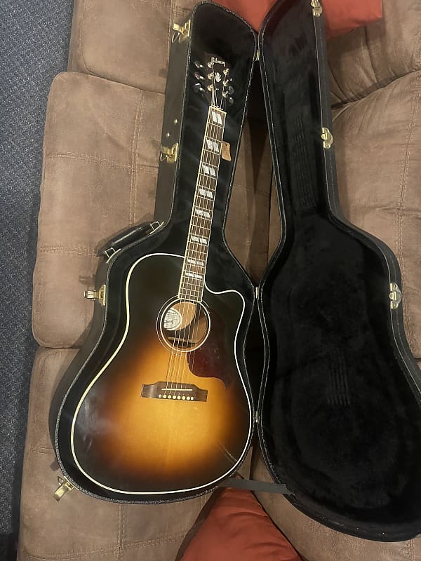 Gibson Hummingbird Pro Cutaway 2016 Tobacco Sunburst | Reverb