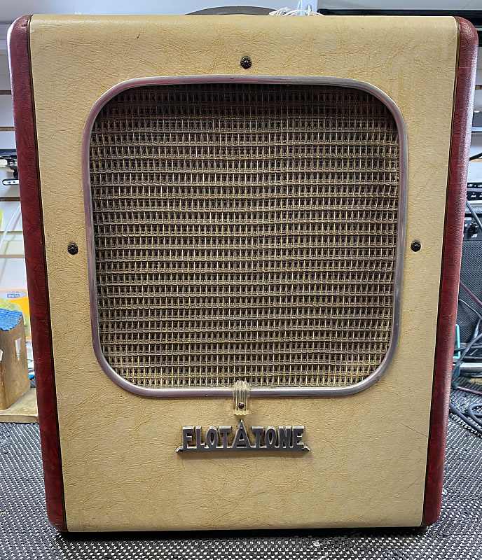 1950's Flot A Tone Tube Amp - Red/Cream | Reverb