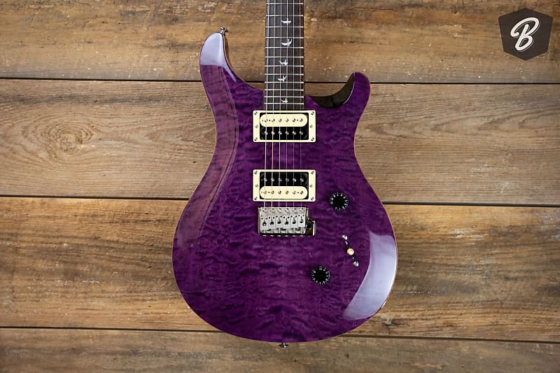 PRS SE Custom 24 in Purple with SE Gig Bag | Reverb