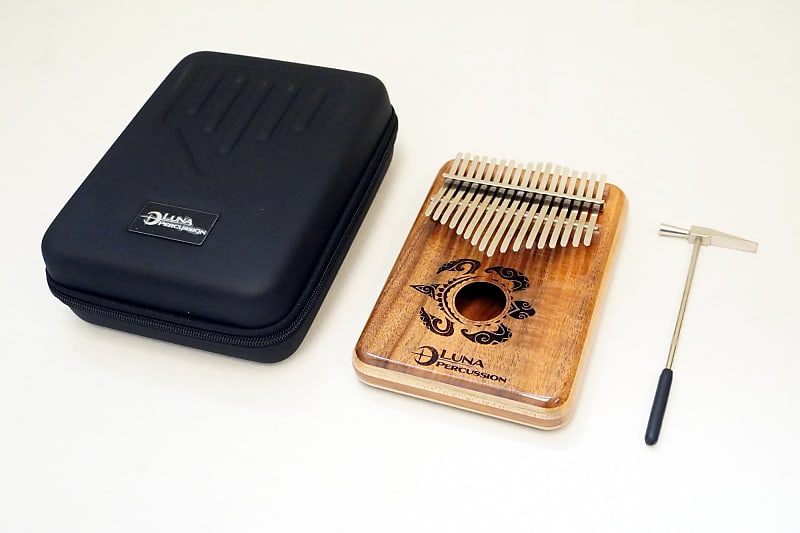 Luna Kalimba 17 Keys, Key of C, Koa/Flame Maple | Reverb
