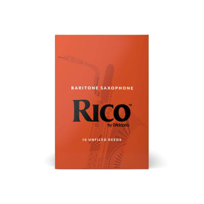 Rico RLA01030 Baritone Saxophone Reeds, 3.0 Strength, 10-Pack | Reverb