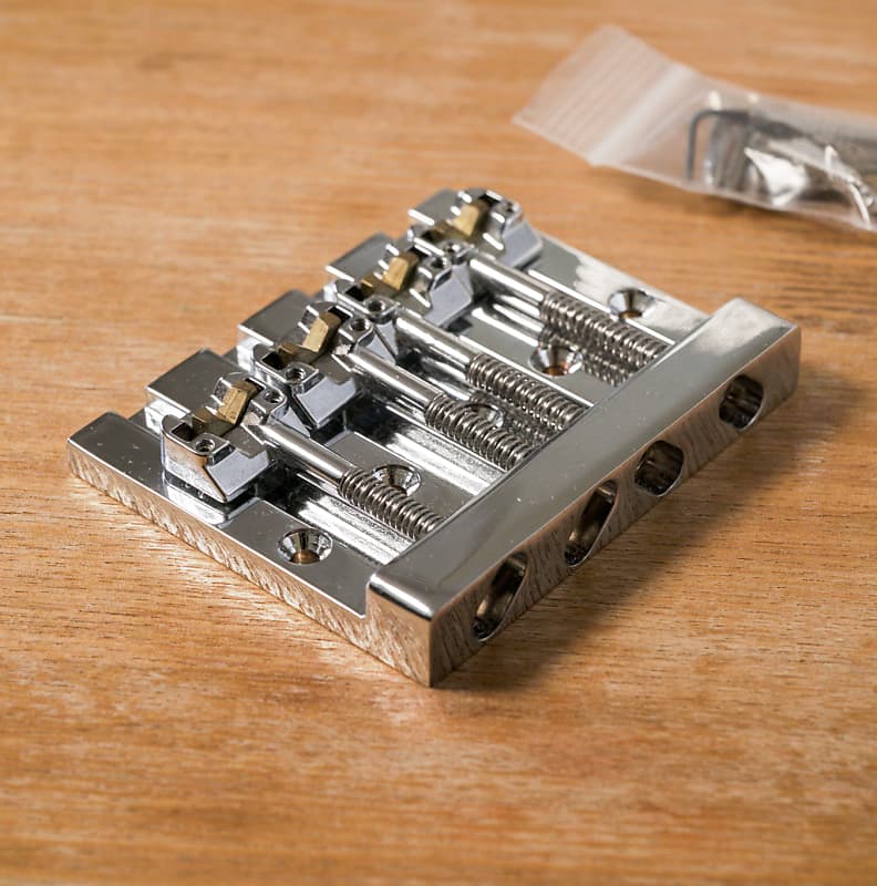 Hipshot 5K400C KickAss Bass Bridge 4-String 5-Hole Retrofits | Reverb