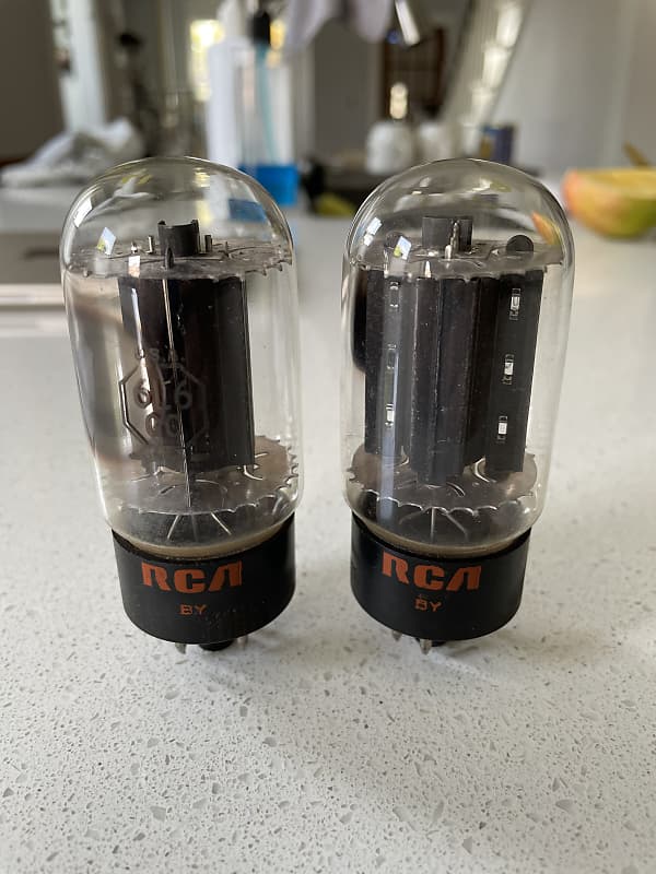 RCA 6L6 GC Black Plate Pair | Reverb