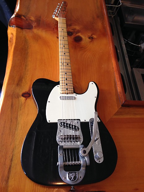 Fender Telecaster with Bigsby 1972 black | Reverb