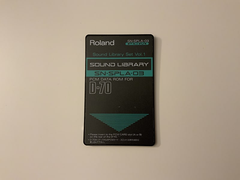 1991 • Rare • SN-SPLA-03 PCM card for Roland D-70 | Reverb