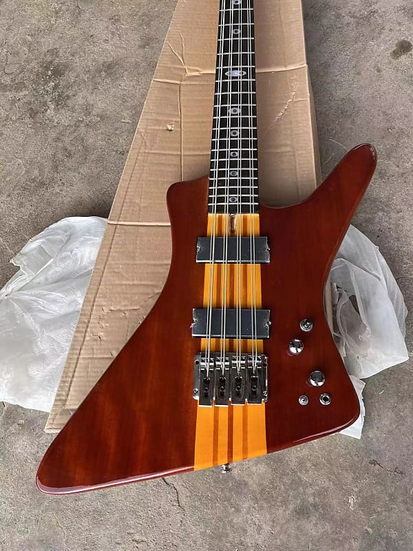 Custom 8 String Electric Bass Guitar, Maple Neck, Mahogany | Reverb