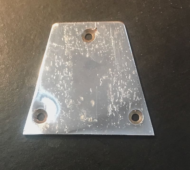 Chrome Truss Rod Cover - Vintage Teisco Guyatone Norma - | Reverb