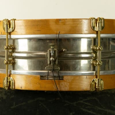1920s Ludwig 4x14 NOB Dance Model Snare Drum | Reverb