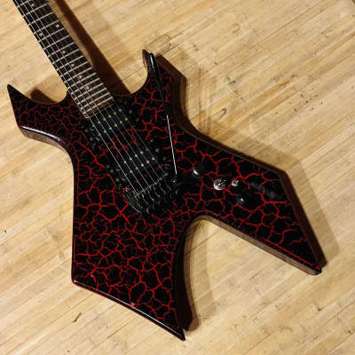 BC Rich Platinum Series Warlock 1988-1990 Black w/ Red | Reverb