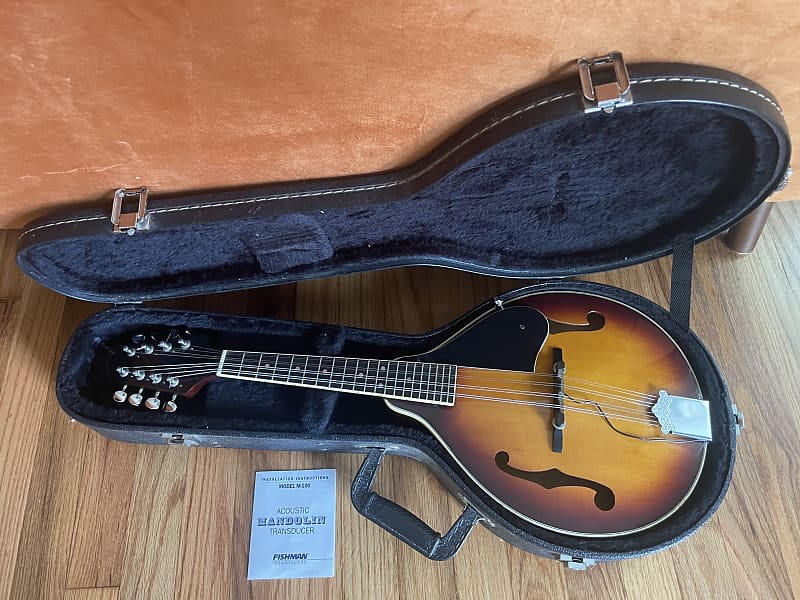 Alvarez A-100 Late 90’s - Sunburst Mandolin A-Style w/Pickup | Reverb